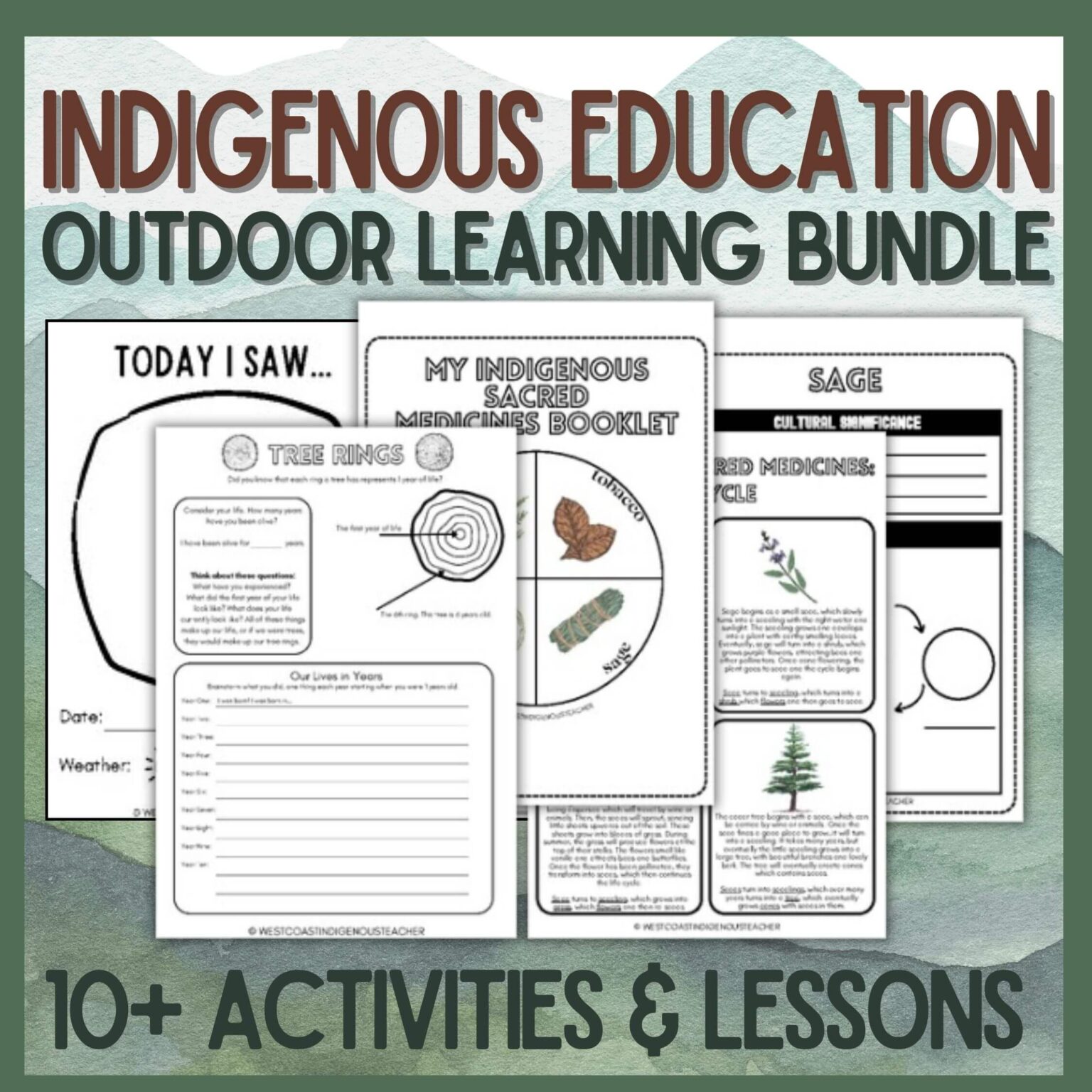 Outdoor Education Learning Bundle - Indigenous Education - West Coast Indigenous Teacher
