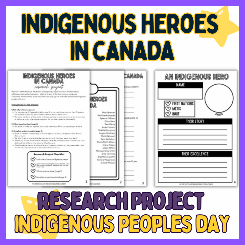 Indigenous Heroes in Canada Research Project - Indigenous Peoples Day ...