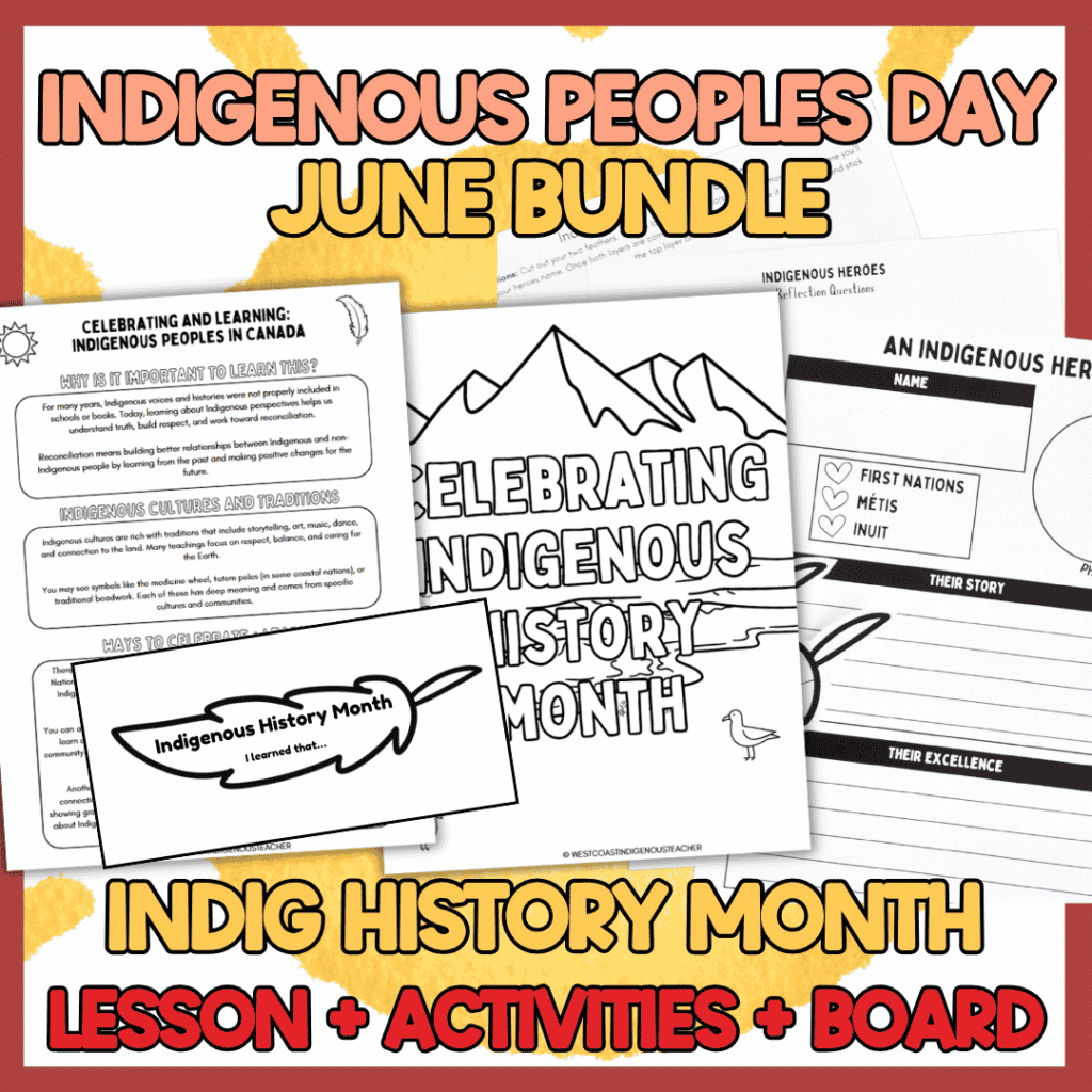 Indigenous Peoples Day Activity Bundle + Writing Craft + Canada Heroes ...