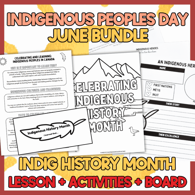 Indigenous Peoples Day Activity Bundle + Writing Craft + Canada Heroes ...
