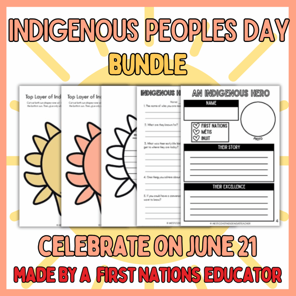 Indigenous Peoples Day Bundle + Writing Craft + Canada Heroes ...