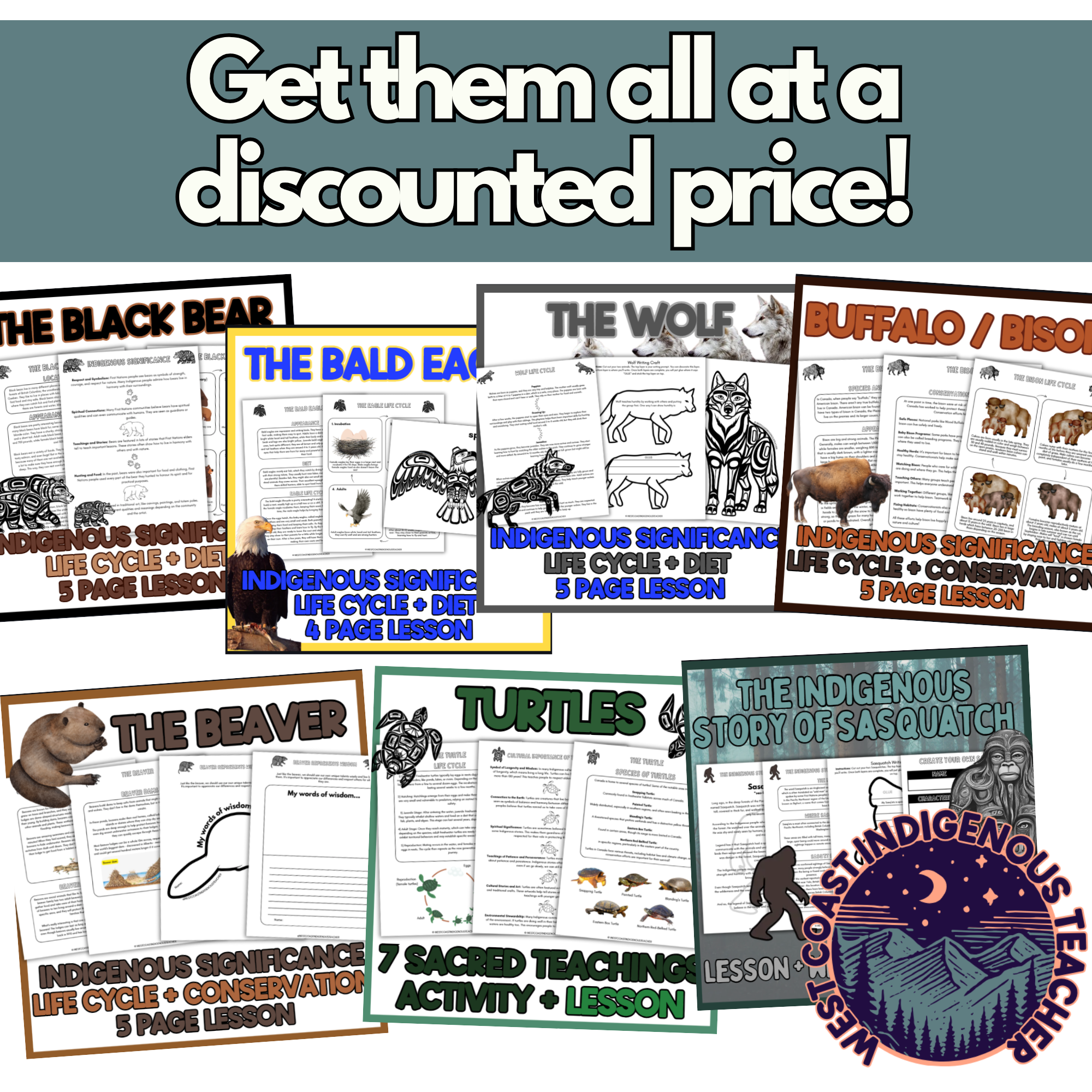 7 Sacred Teachings Activity BUNDLE - Seven Sacred Teachings Activities ...